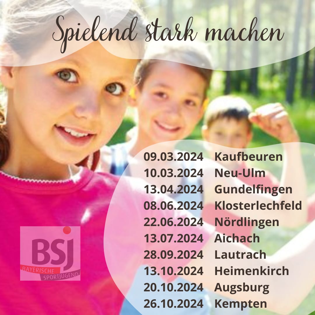 ÜL-C-Fortbildungen unter dem Bezirks-Motto "Spielend stark machen" - BSJ